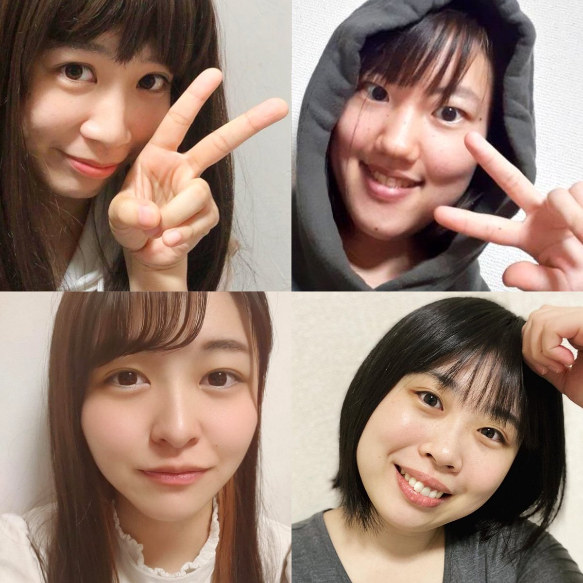 #hengao_collection 変顔大好き女子四人 が 大変身！