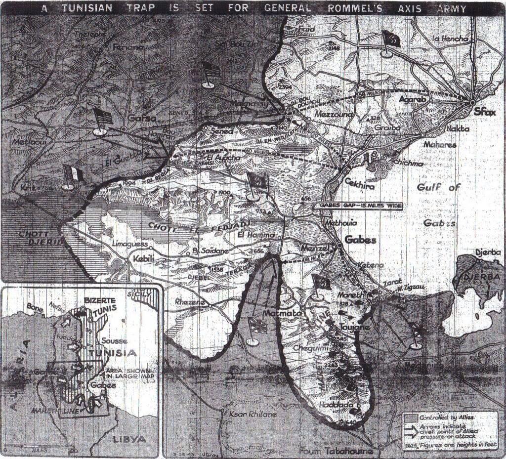 Allied tanks have broken through the defensive Mareth Line, cutting ...