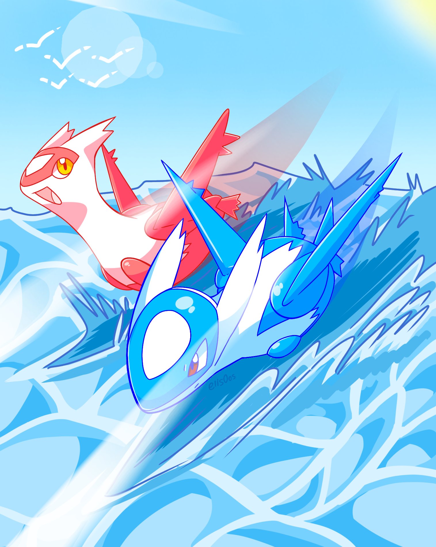 Pokemon Latios And Latias Wallpaper