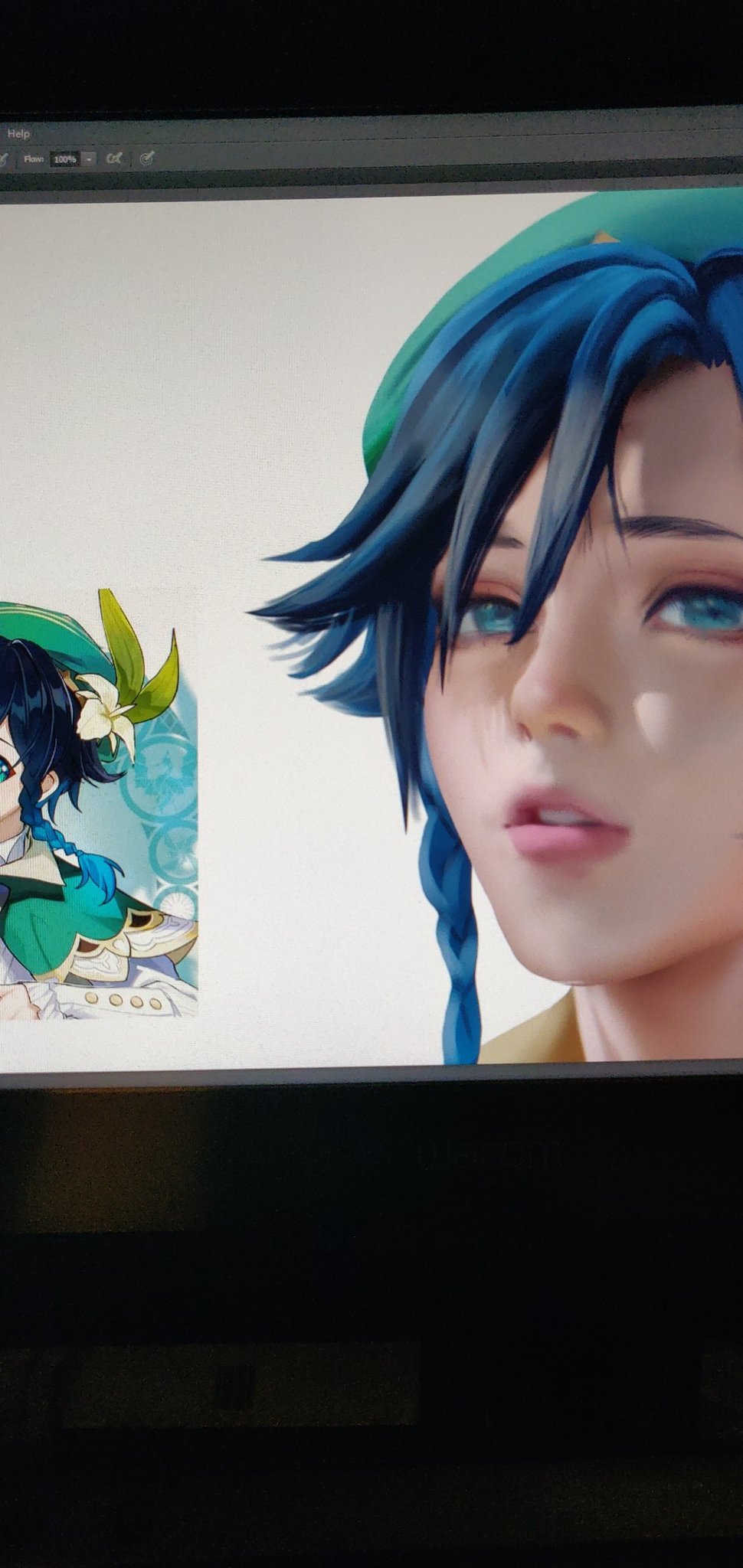 Sakimichan male Arts(18+) on Twitter: "I'm working on a cutie portrait ️ #wip #Venti https://t ...