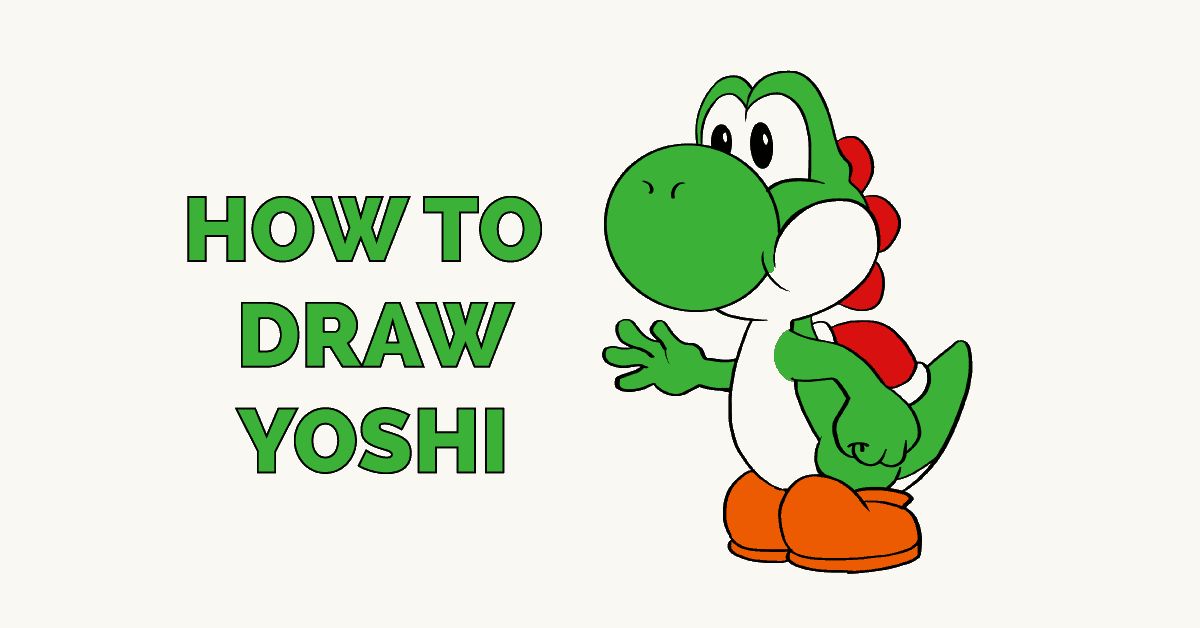 How To Draw Yoshi Step By Step Easy