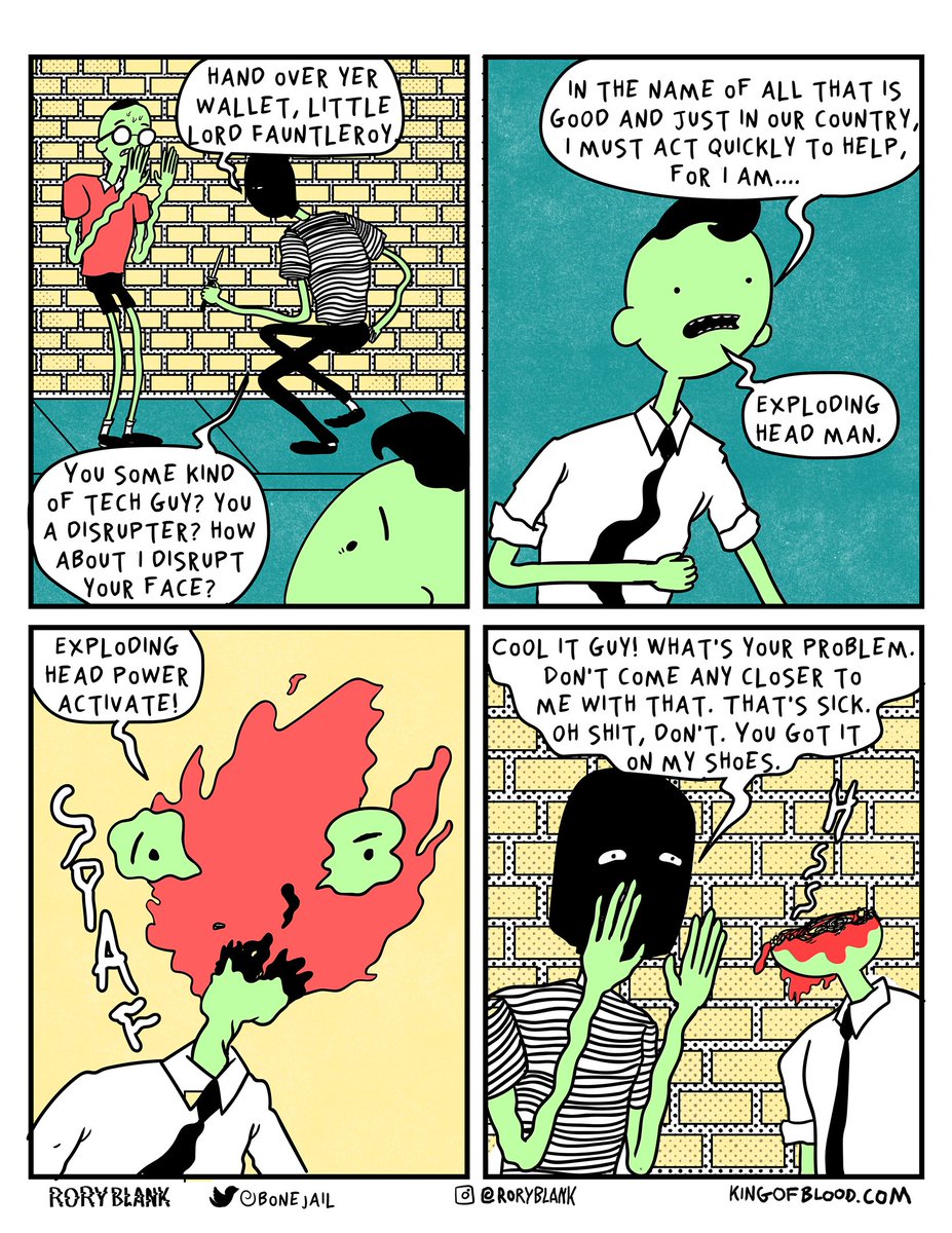 「explosive justice 」Rory Blankの漫画