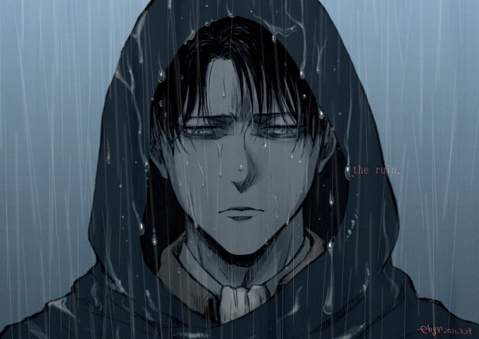 「levi (shingeki no kyojin) black hair」Fan Art(Popular)｜3pages