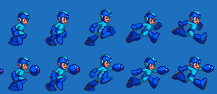 Megaman 8 Bit Sprite
