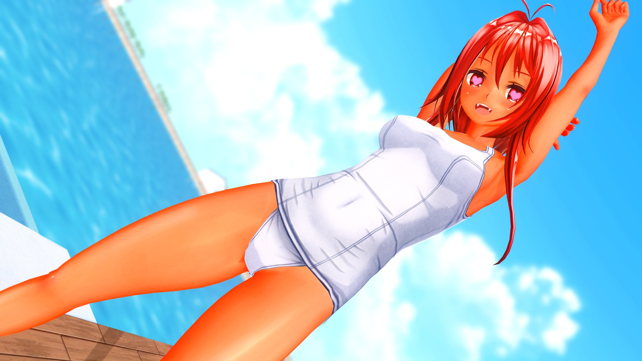 かつどん＠COM3D2 on Twitter: "RT @kutchkuyattane: 大変個人的で恐縮ですが… 褐色肌+白スクの組み合わせは(・∀・)ｲｲ!! #カスタムスク水の日 ...