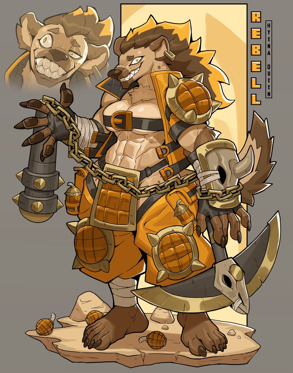 Dog Knight RPG? Hyena Queen and the Cra」|CeeHaz 👹 COMMISSIONS CLOSEDのイラスト