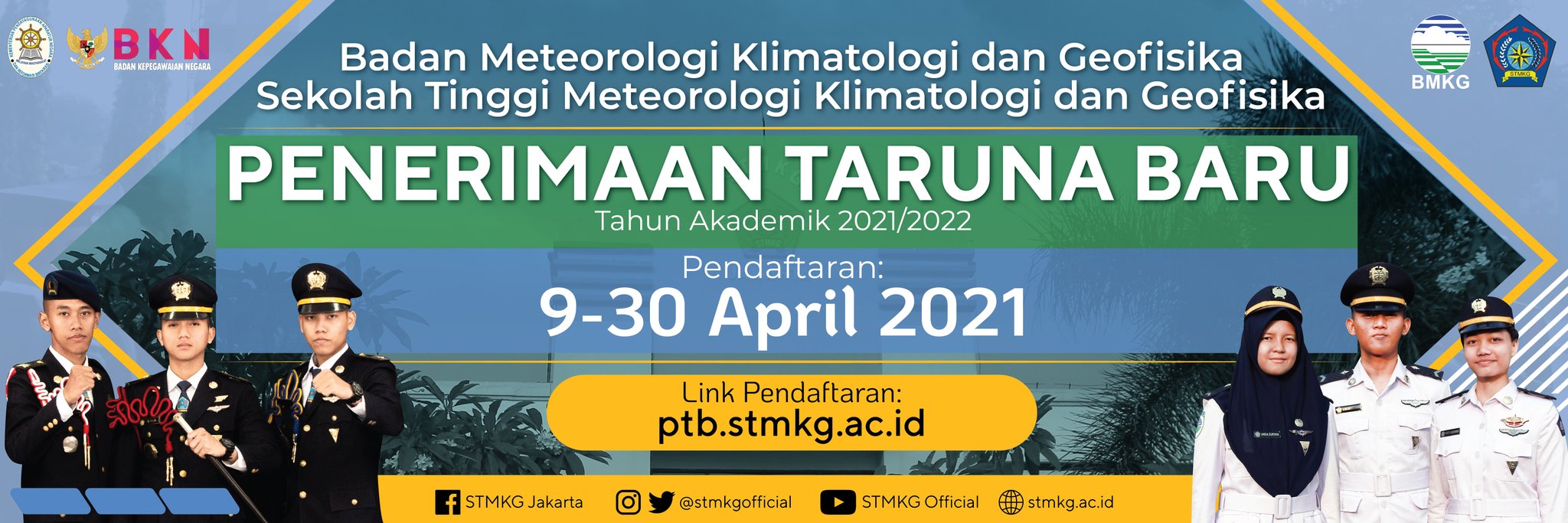 Pendaftaran Calon TARUNA STMKG 2021 Jadwal Syarat dan Cara Daftar Pendaftaran Calon TARUNA STMKG 2021 Jadwal Syarat dan Cara Daftar