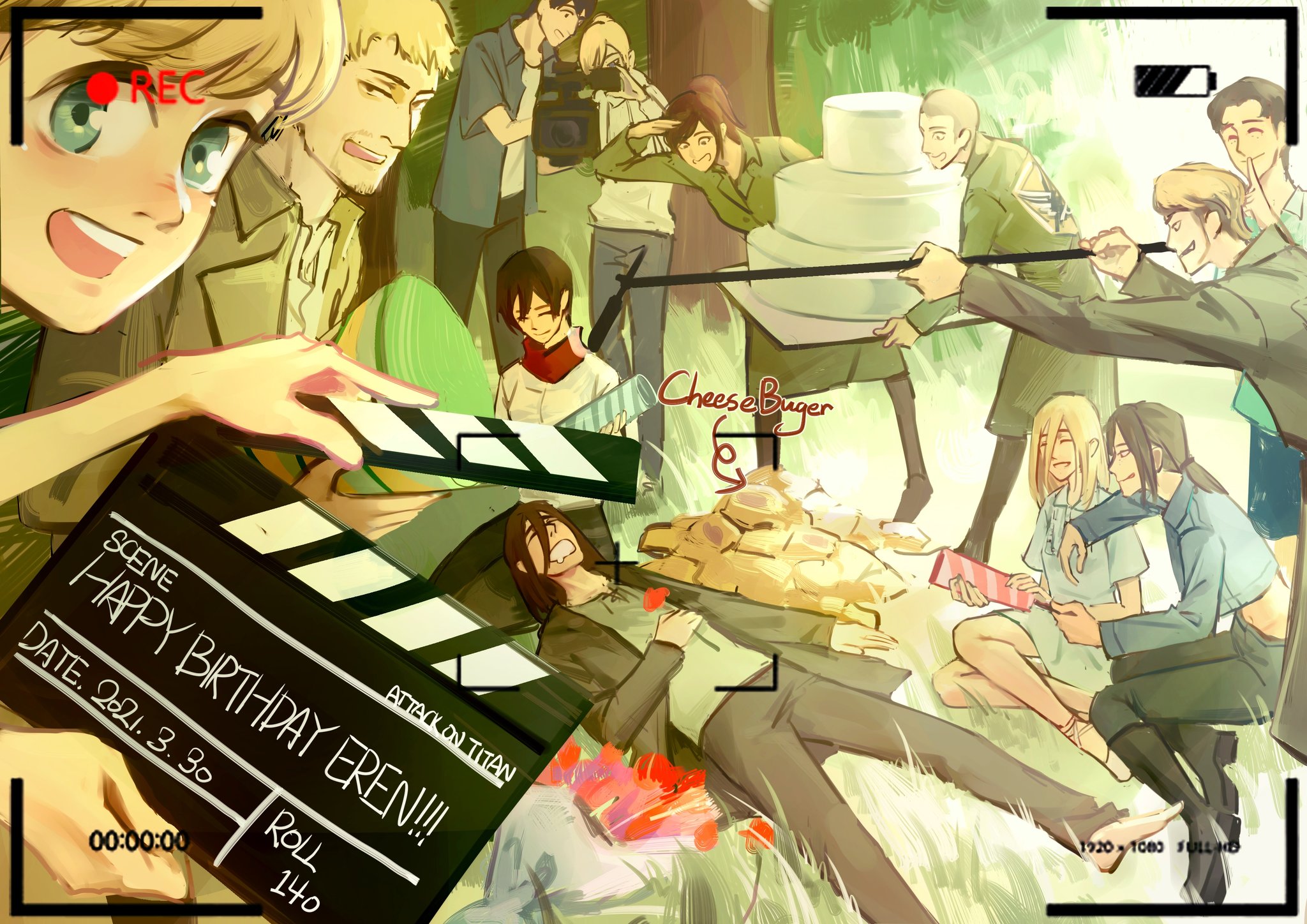 Boxko盒盒子 on Twitter: "#エレン・イェーガー生誕祭2021 #エレン生誕祭2021 #エレン生誕祭 🍓Birthday surprise!!!🌸…