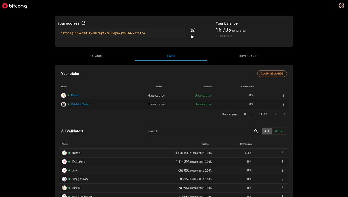 BitSong on Twitter: "🎶 The first BitSong Web Wallet is online! 🎶 Today we launched the first web ...