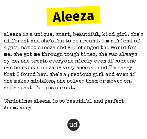Aleeza Name Meaning