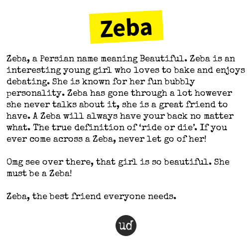 Zeba Name