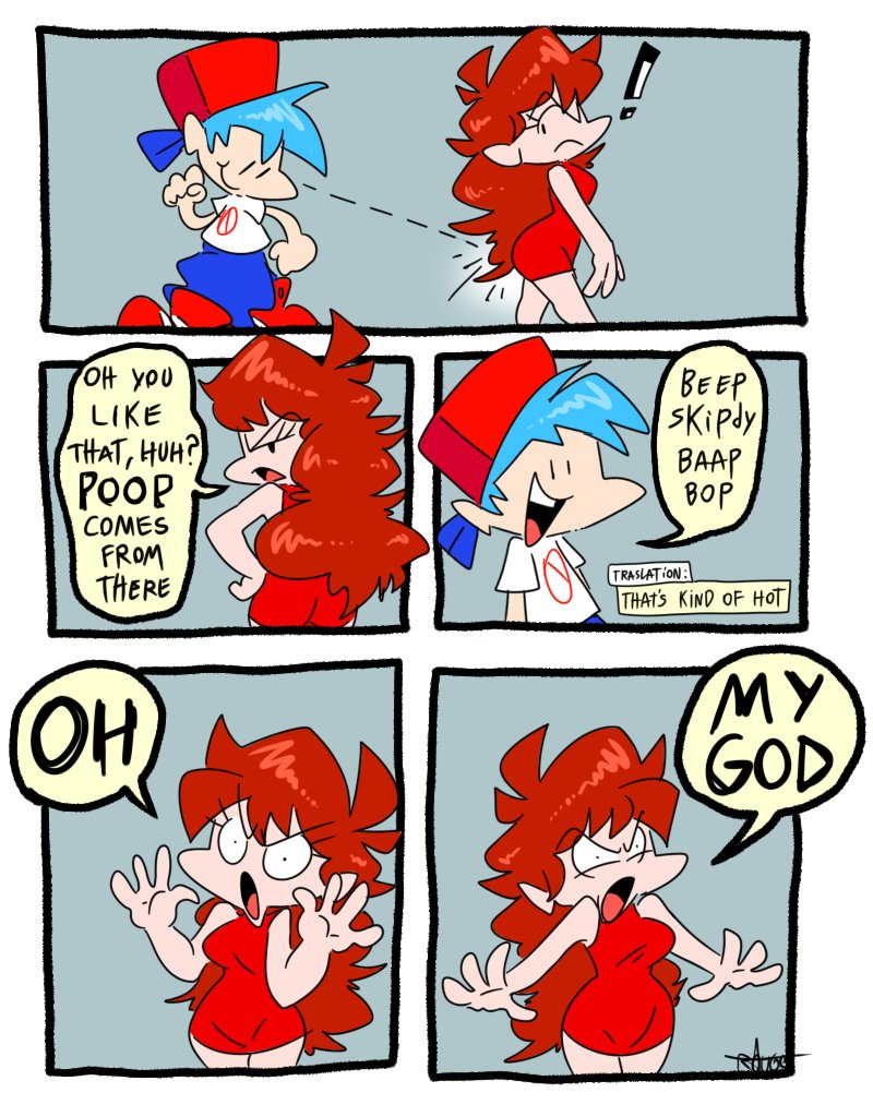 「peep poop #fridaynightfunkin #fridaynightfunkinfanart 」RadicalRedの漫画