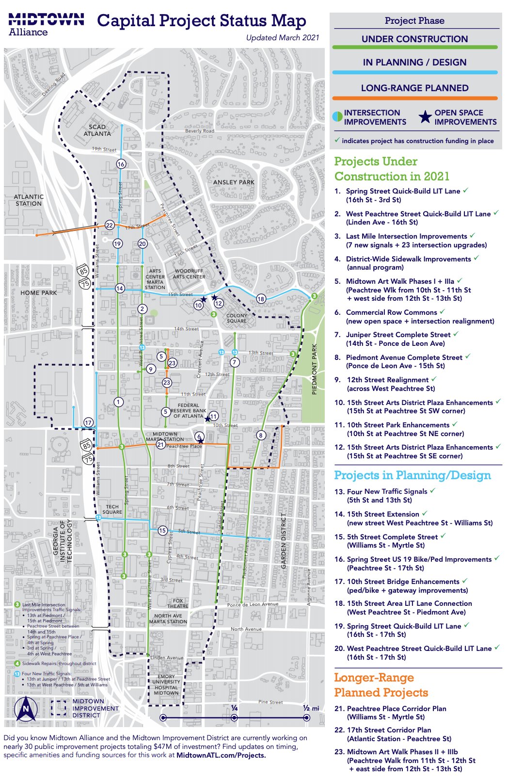 Midtown Atlanta Map