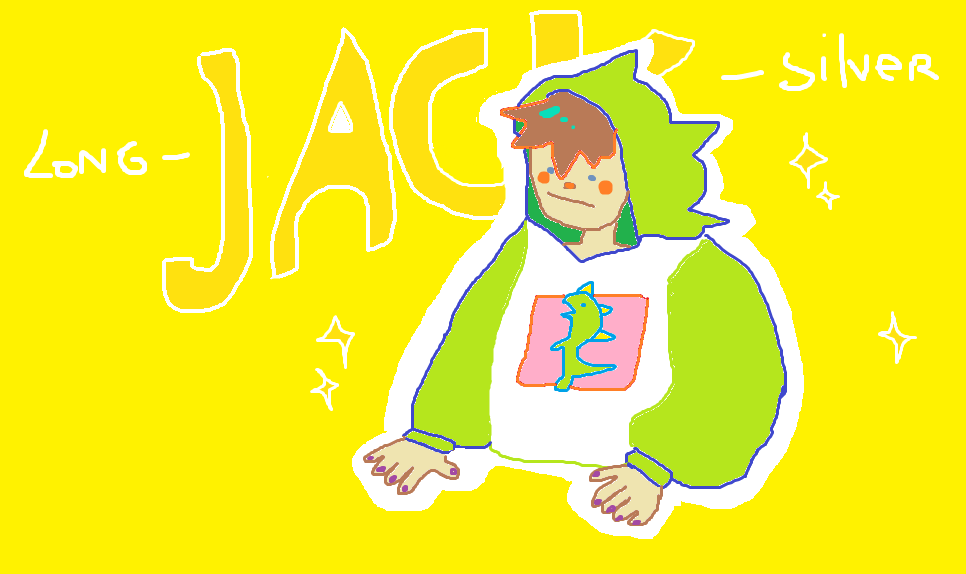 「i drew myself with a mouse on MS Paint i」|🏴‍☠️ Long Jack Silver 🎈🐀のイラスト