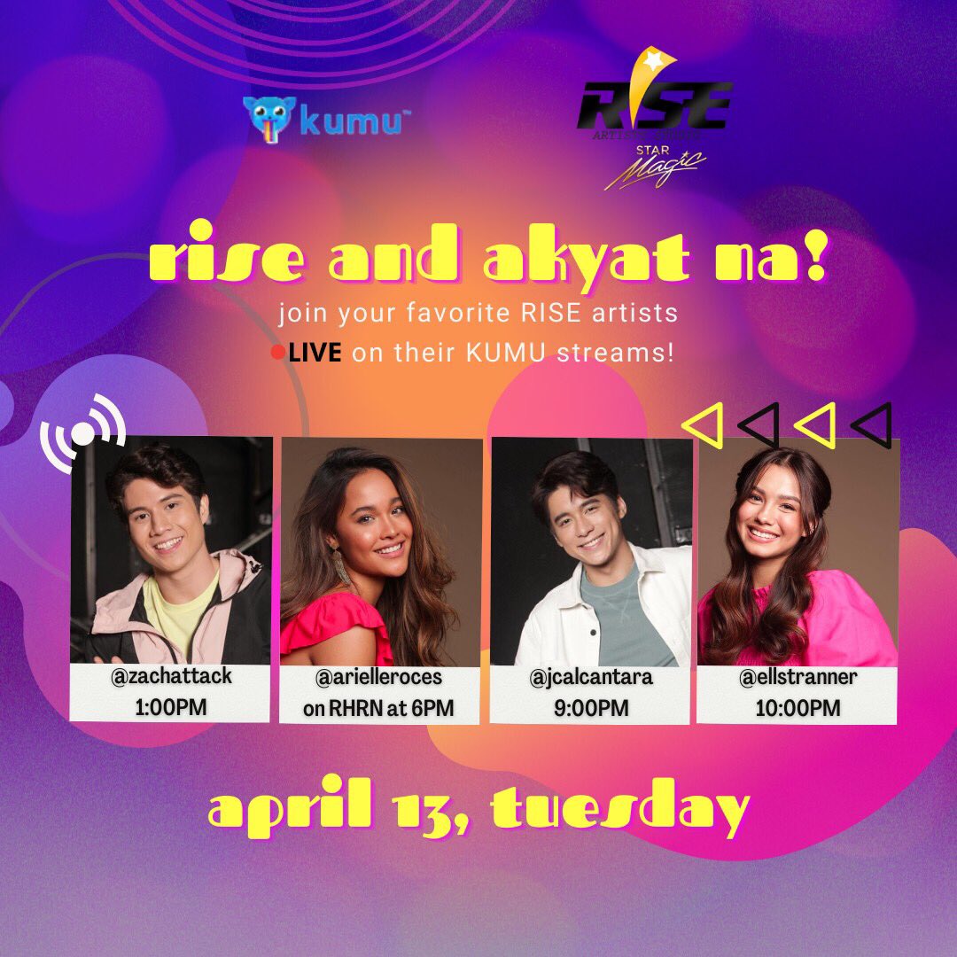 Rise Artists Studio on Twitter: "Raise your hands if you’re excited for today’s KUMU lineup! See ...