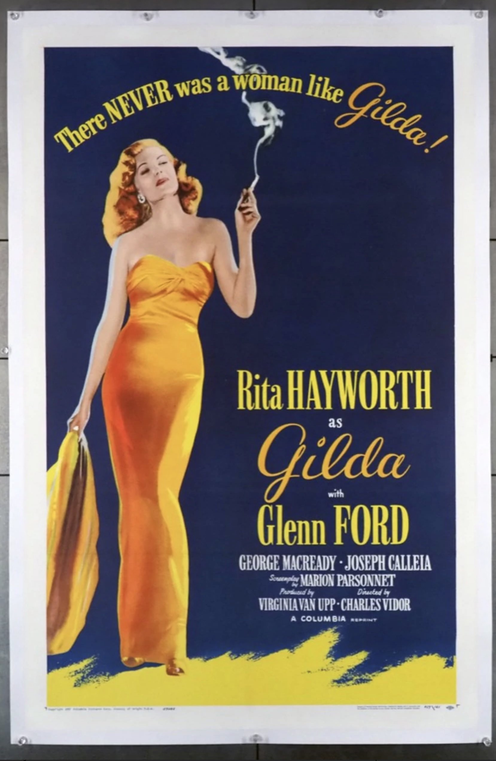 Rita Hayworth Gilda Poster