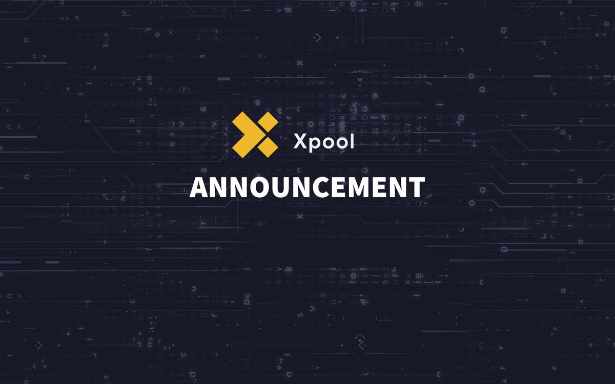 Xpool on Twitter: "To prepare for Mainnet launching, #Xpool team will increase liquidity pool ...