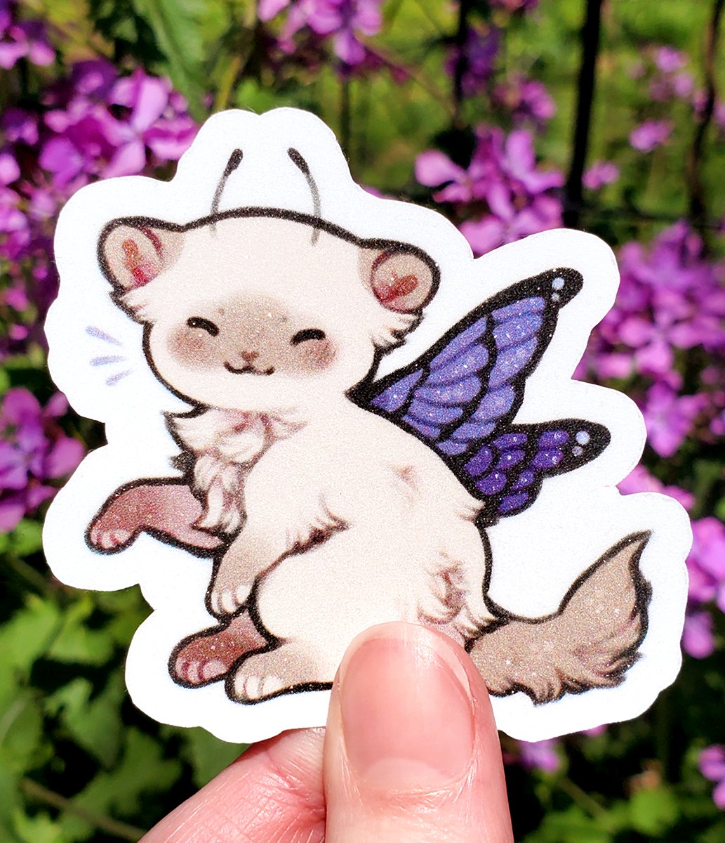 「Glitter fairy cat stickers! ? 」Spicymochiの漫画