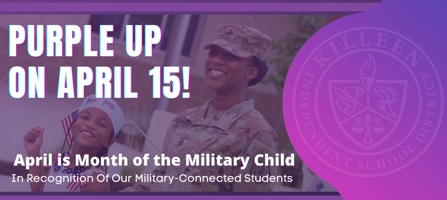 KilleenISD on Twitter: "💜 Held on April 15th of each year, “Purple Up ...