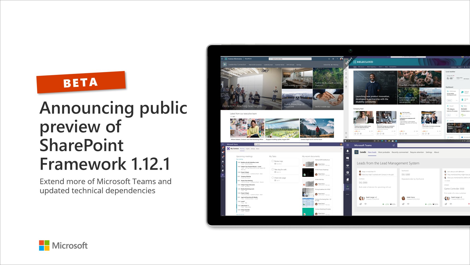 Microsoft SharePoint on Twitter: "Announcing public preview of #SharePoint Framework 1.12.1 New ...