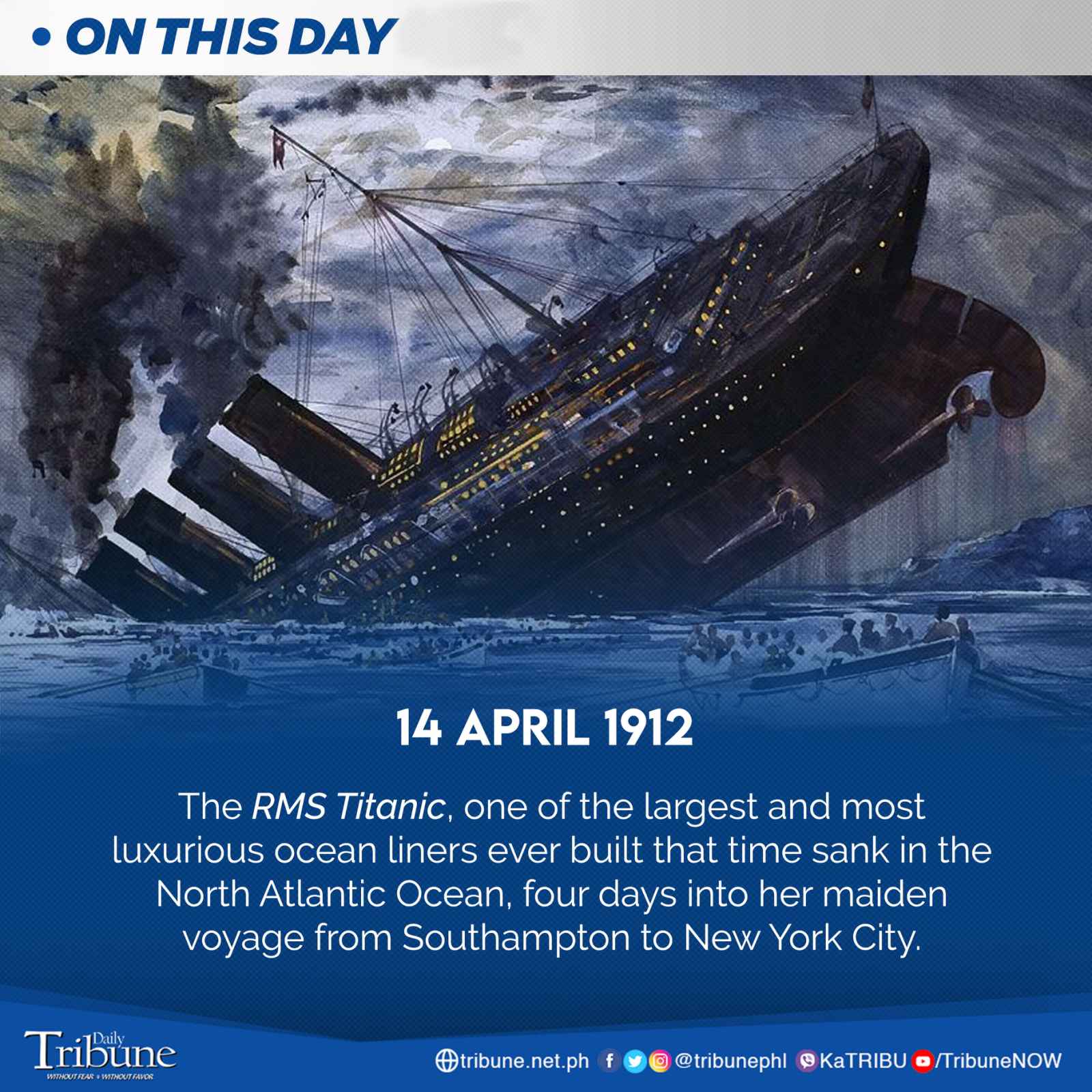 North Atlantic Ocean Where Titanic Sank