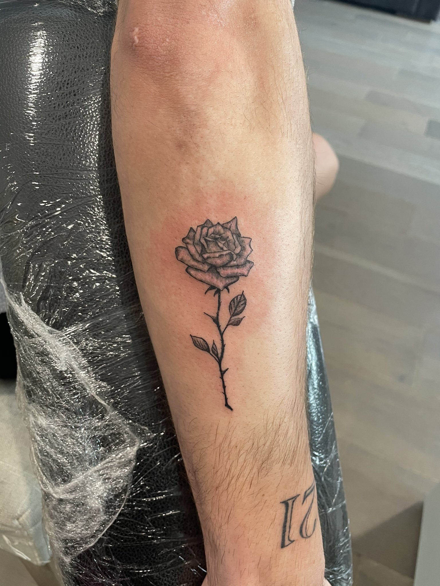 Single Flower Tattoo