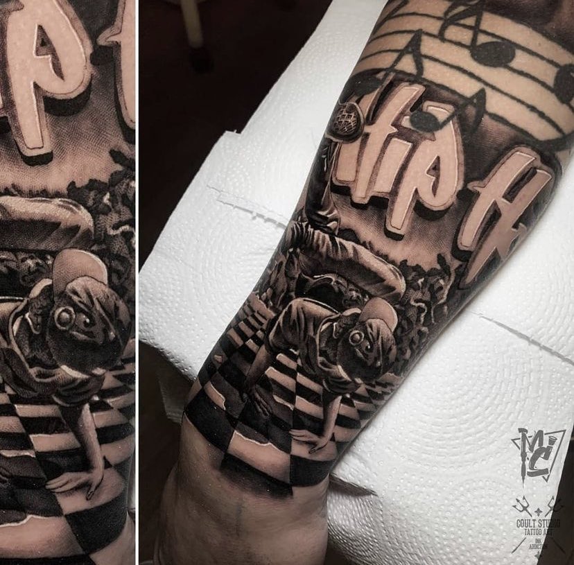Hip Hop Tattoo Designs For Men