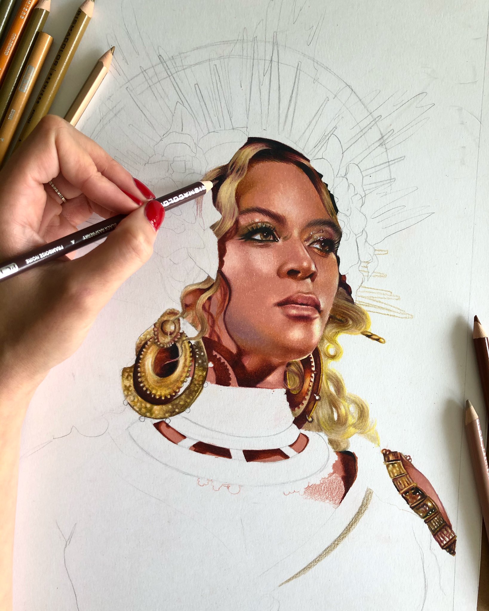 Drawing Of Beyonce