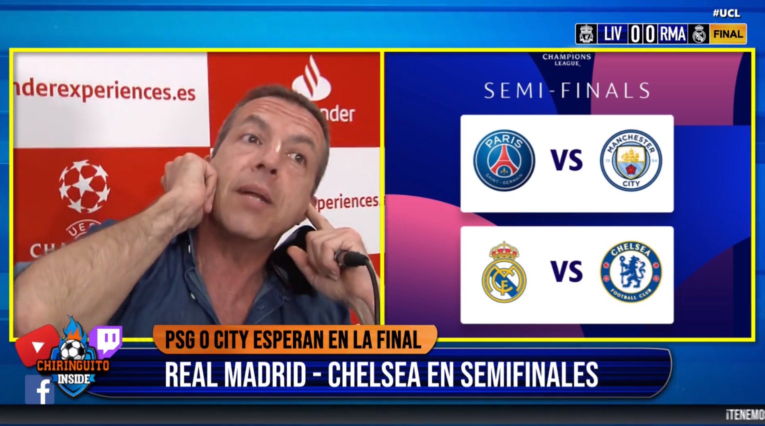 El Chiringuito TV on Twitter: "🙉@cristobalsoria: "NO QUIERO ESCUCHAR NADA del CHELSEA. Me he ...