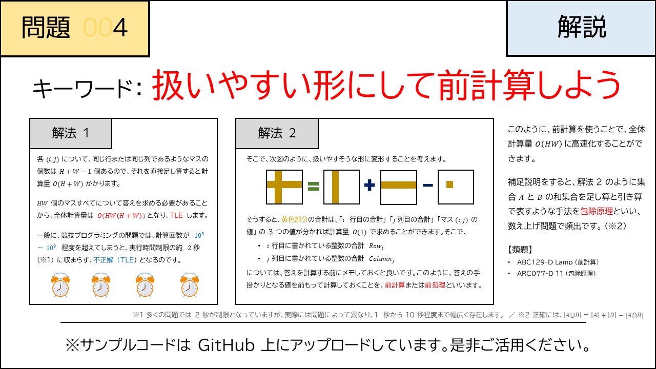E869120@本発売 on Twitter: "【5 日目】 昨日の解説と今日の典型問題です。土曜日なので小課題付きの難しい典型となっています。最後の小課題が解けなくても、小課題 1 から ...