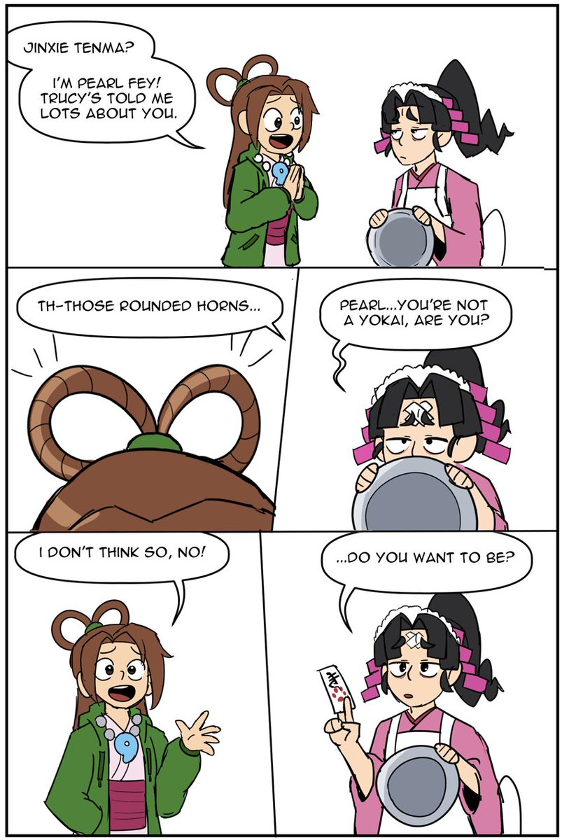 「pearl and jinxie would be friends, i think #aceattorney 」 wren の漫画