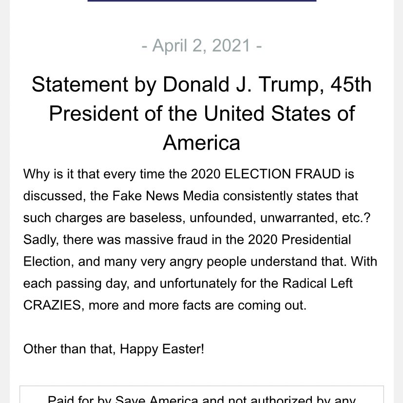 Trump releases new statement | Political Talk Trump releases new statement | Political Talk