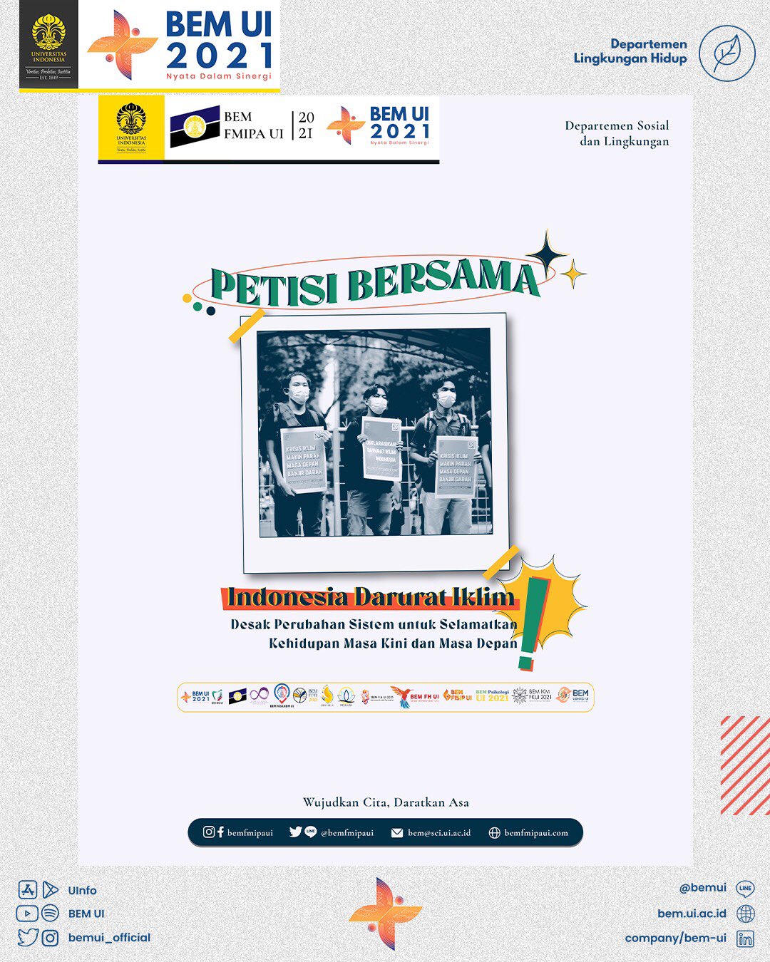 BEM UI on Twitter: "Aliansi BEM UI, BEM FMIPA UI, BEM FKG UI, BEM IM FKM UI, BEM Fasilkom UI ...