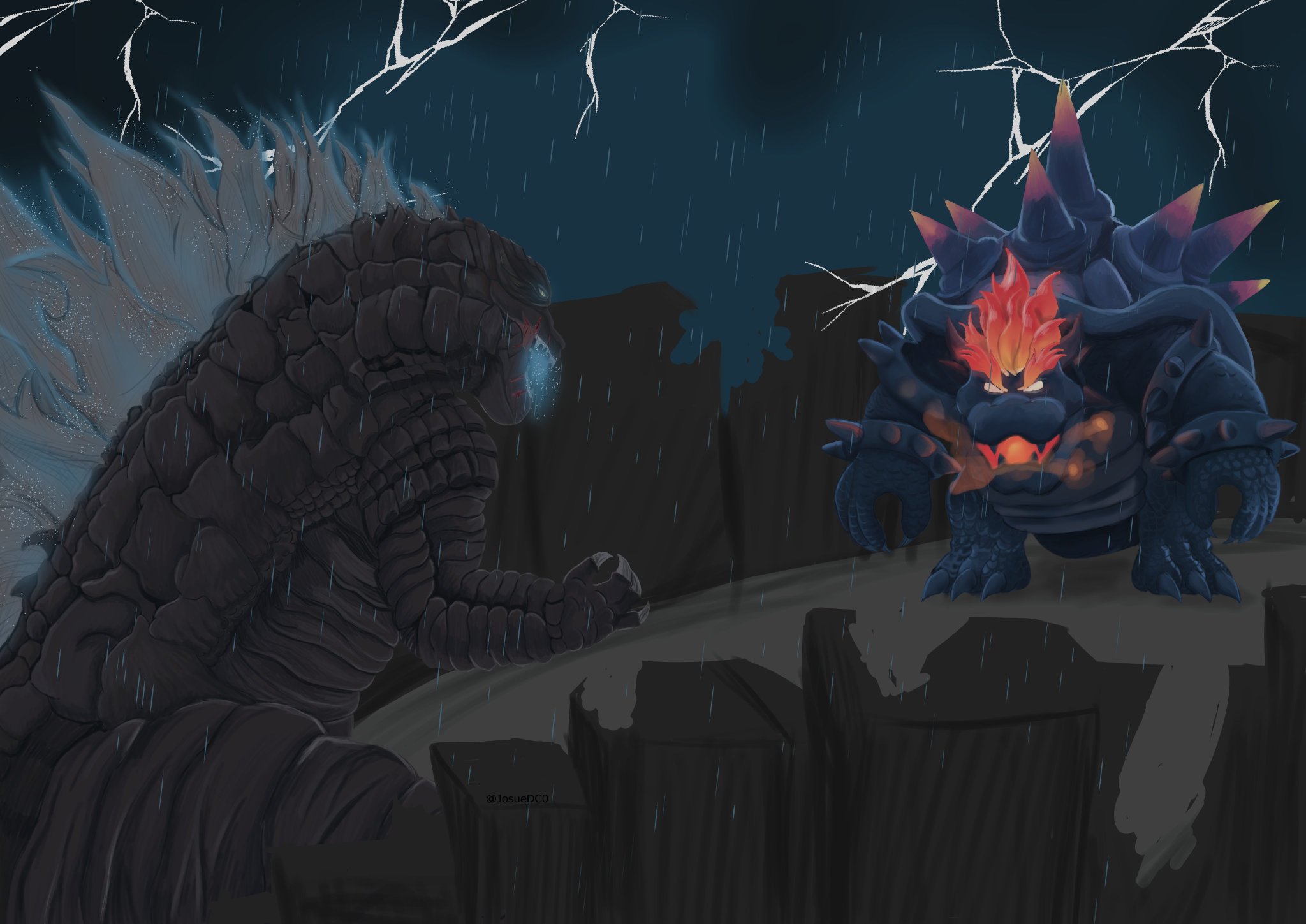 Godzilla Contra Bowser