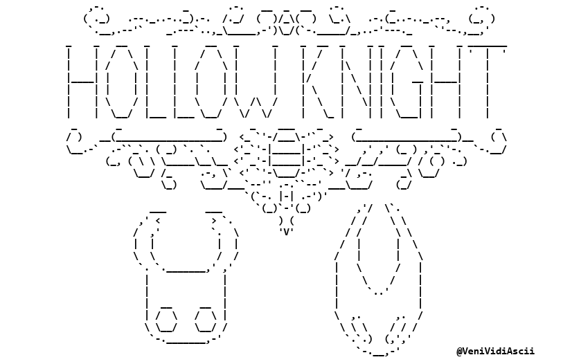 Ascii art I made for Hollow Knight, and (fingers crossed) Silksong soon ...