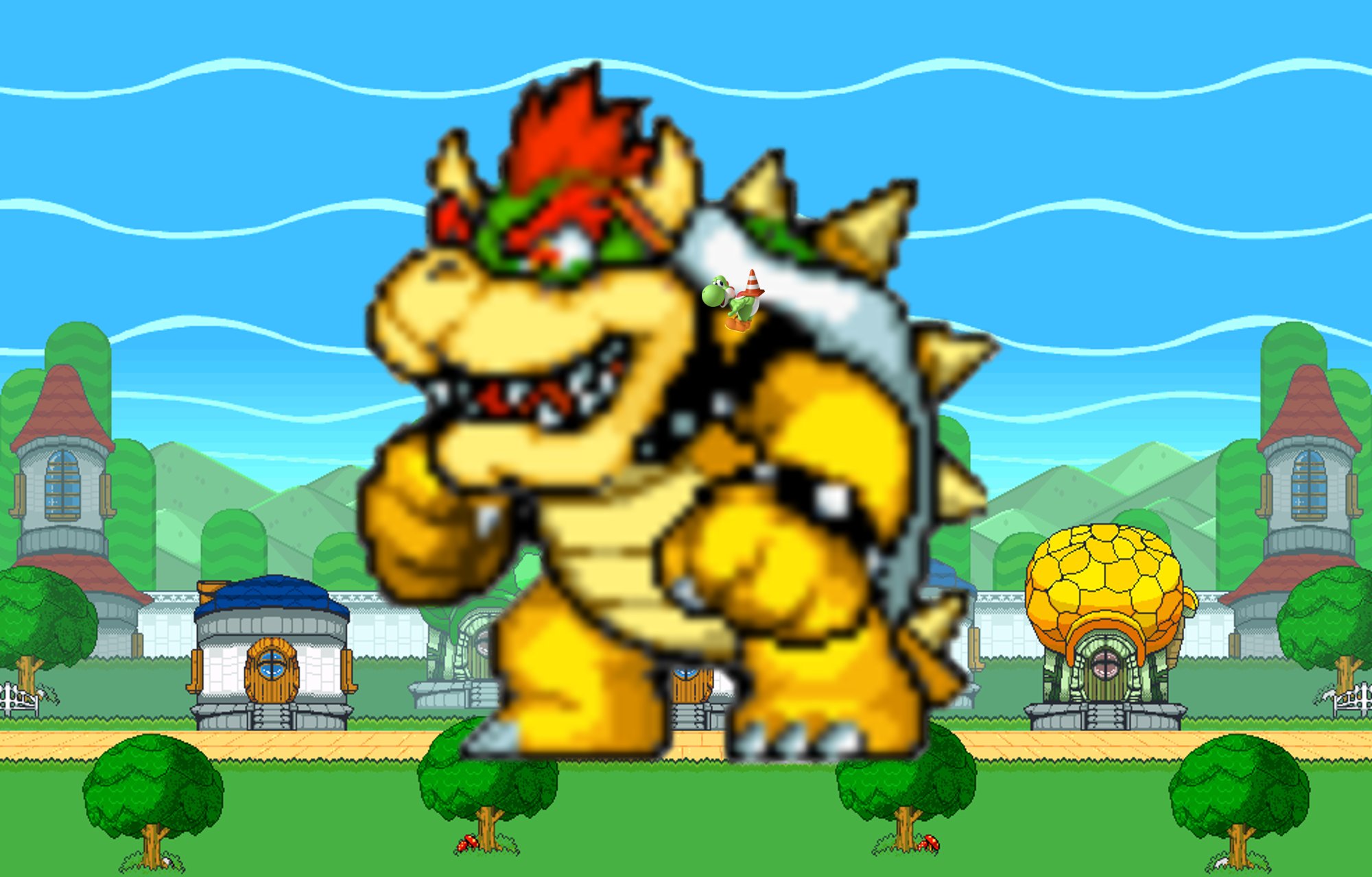 Giant Bowser New Super Mario Bros