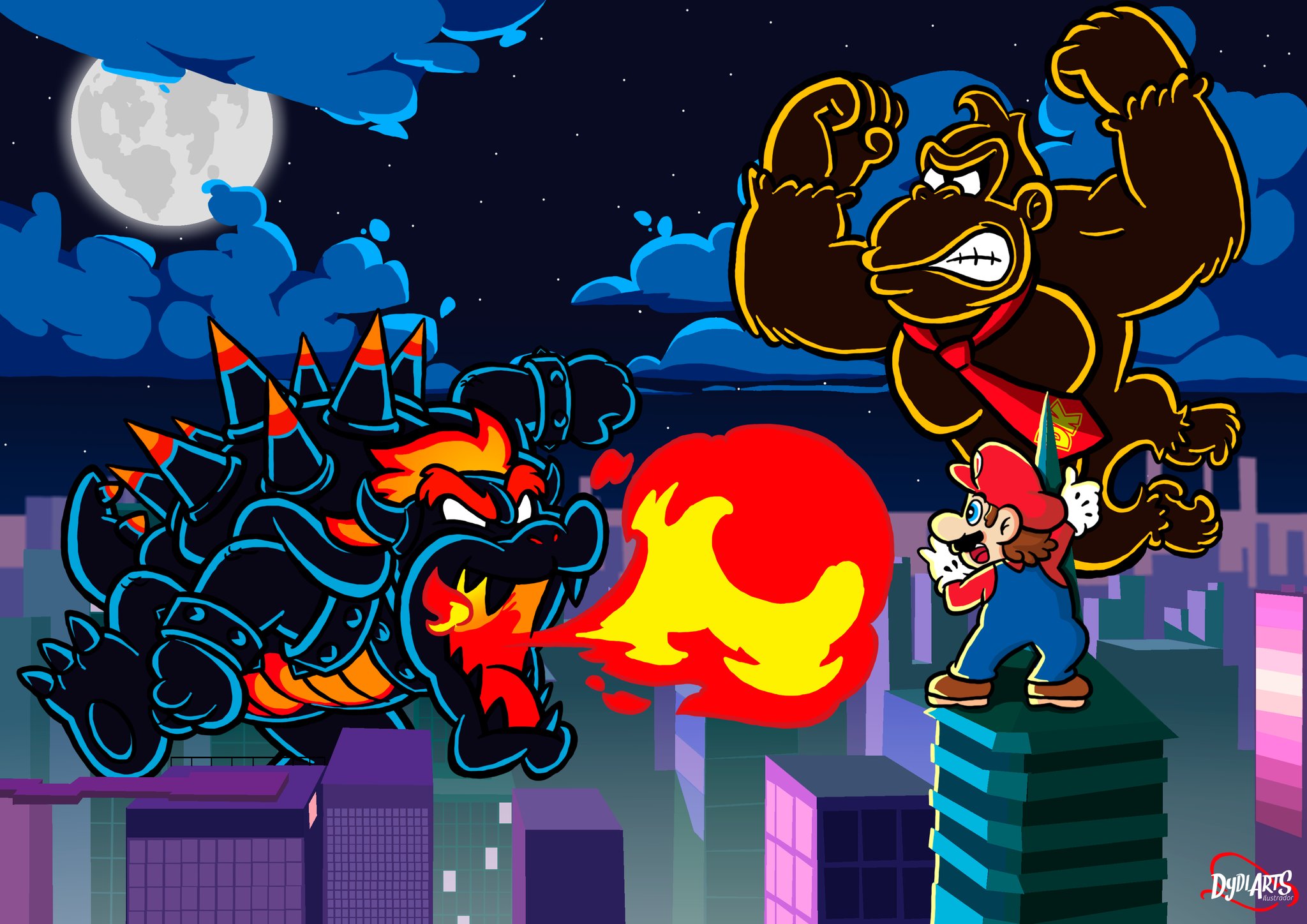 Godzilla Contra Bowser