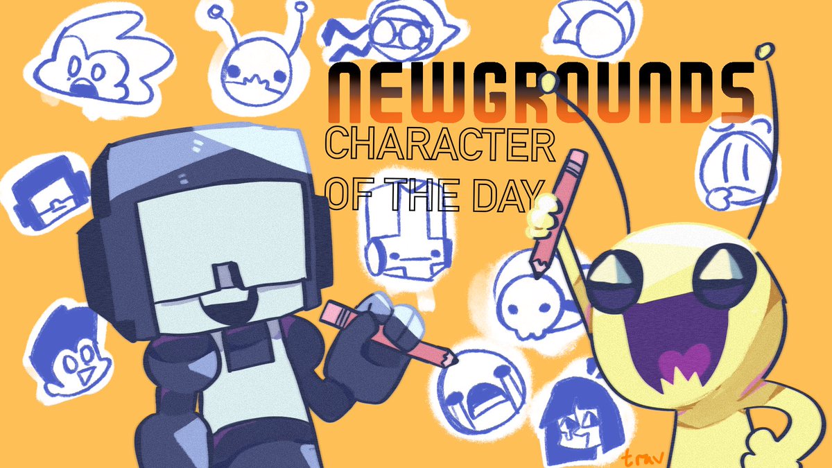 「Welcome to Newgrounds Character of the D」|newgrounds (almost) daily 🆖の漫画