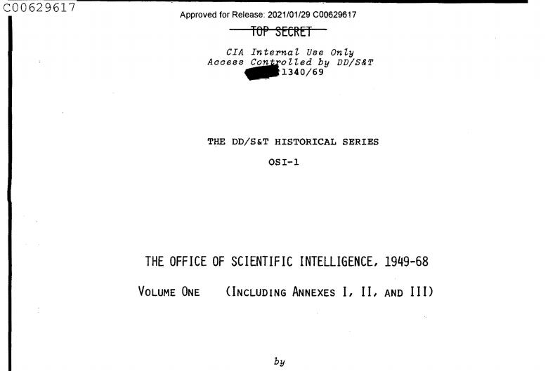 Aaron Bateman On Twitter Cia Very Recently Declassified A 254 Page