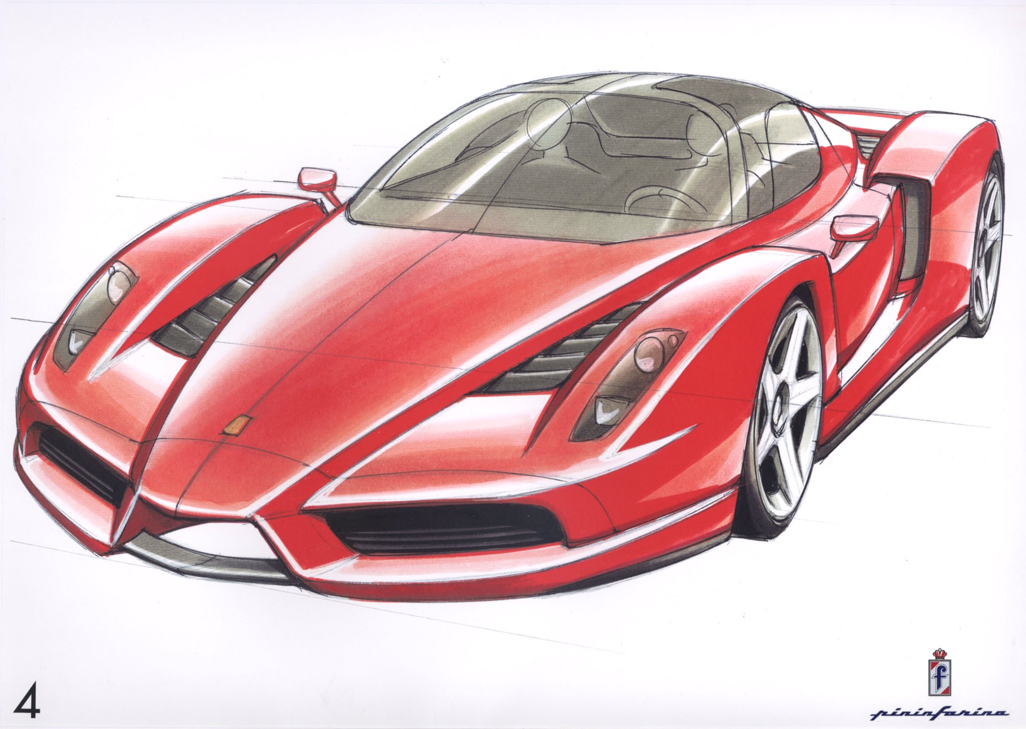 Ferrari Enzo Outline