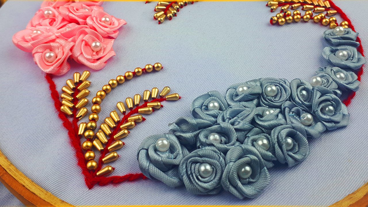 Rose Flower Embroidery Designs