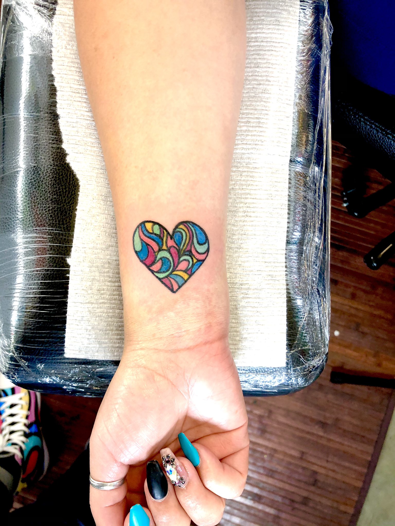 Turquoise Heart Tattoos