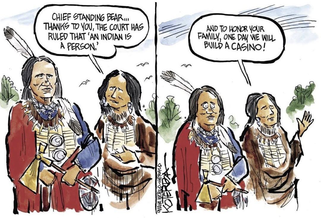 Native American Equality Political Cartoon