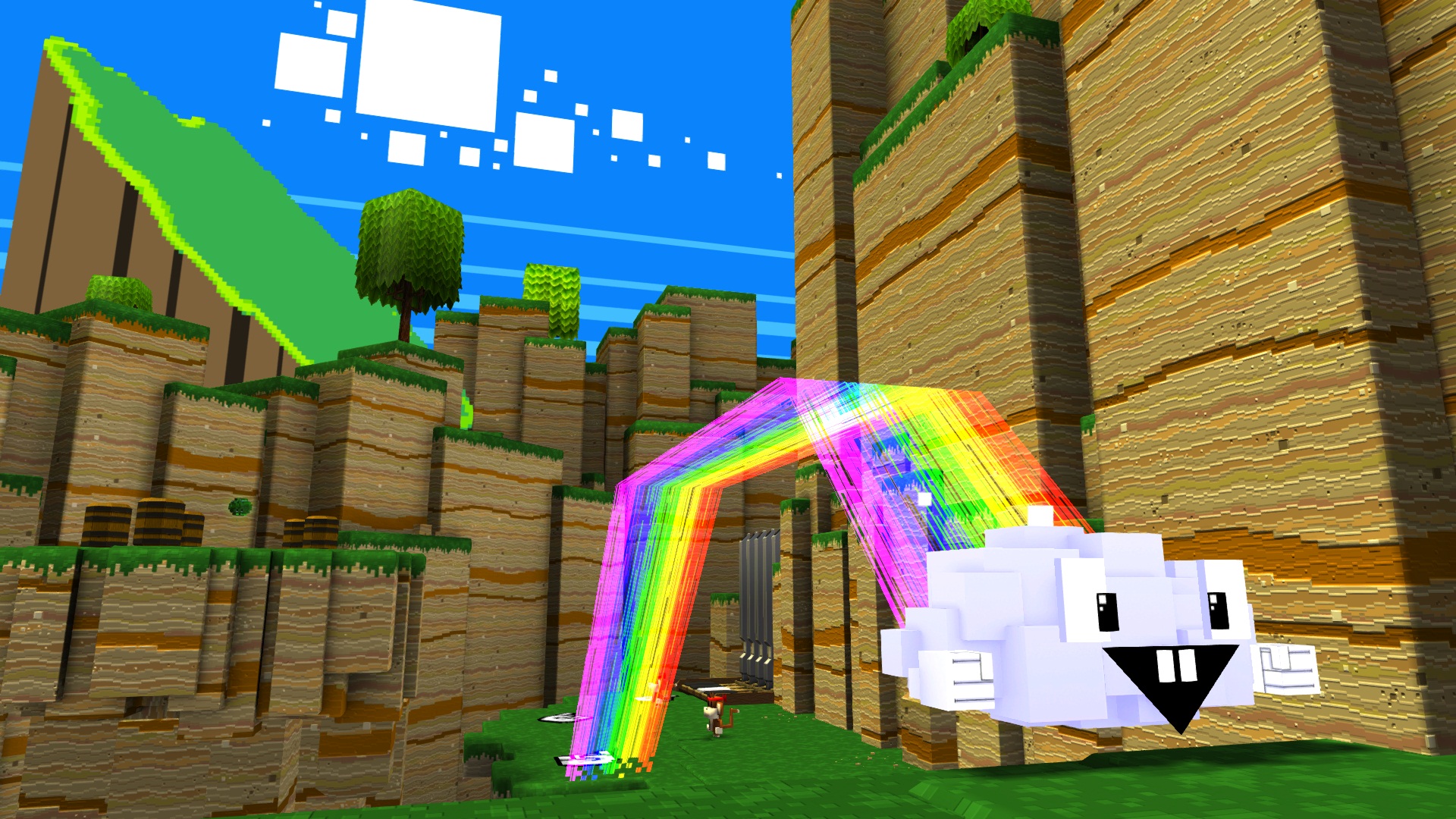 Minecraft Defies Gravity