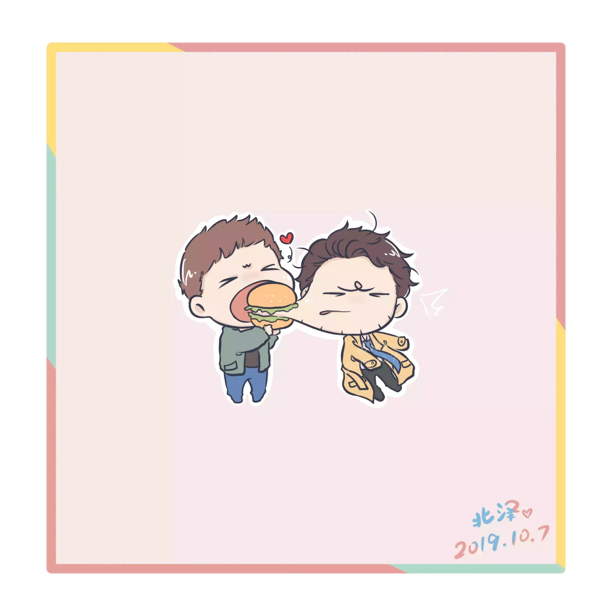 Destiel Fanart Chibi