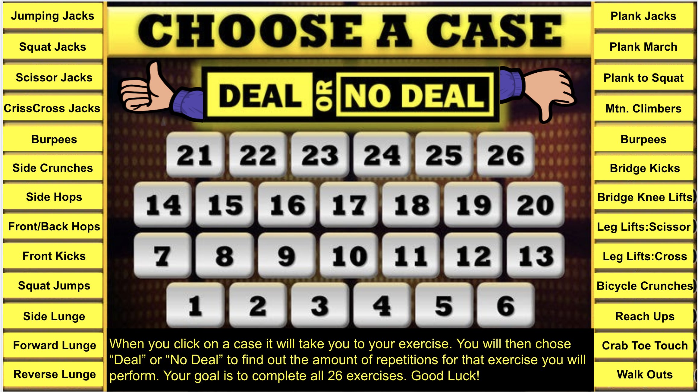 Deal Or No Deal Powerpoint Game Template