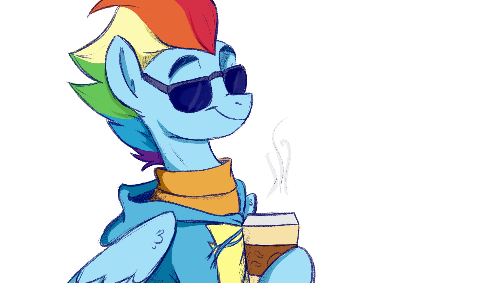 Rainbow Dash Sunglasses Wallpaper