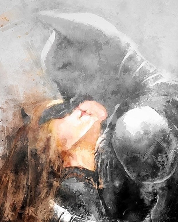 Christian Bale And Anne Hathaway Kiss