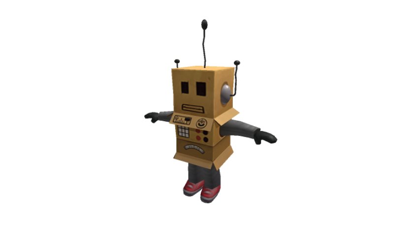 Cute Gaming Noob Oof Robot Cardboard Box Dance With Radio Music ...