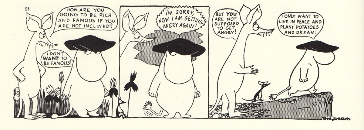 「this is my favorite moomins comic panel by jansson-I too jus」bri 🐻🍓🧺の漫画